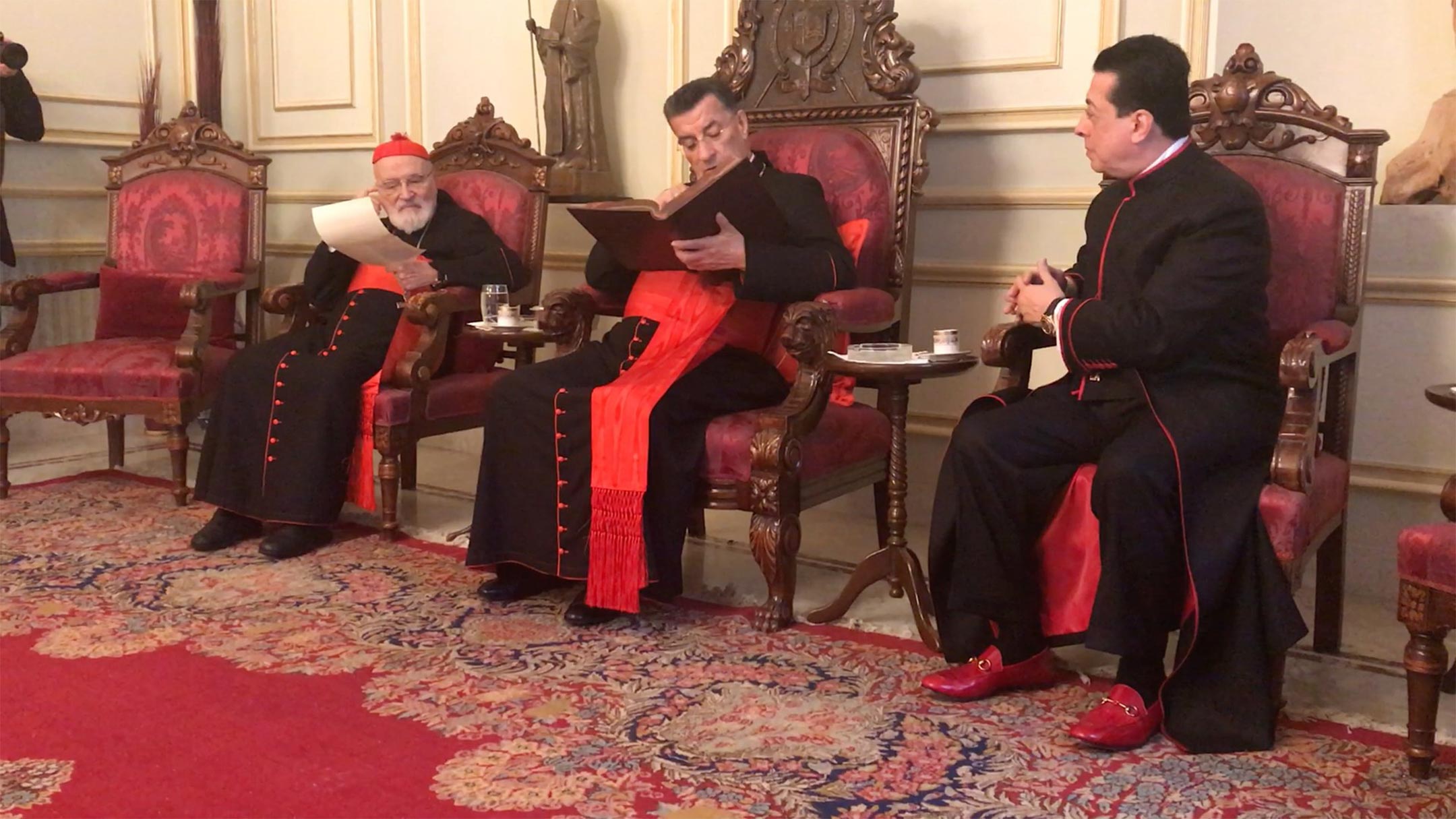 Patriarch Mar Bechara Boutros al-Rahi Reads the Great Commission From ...